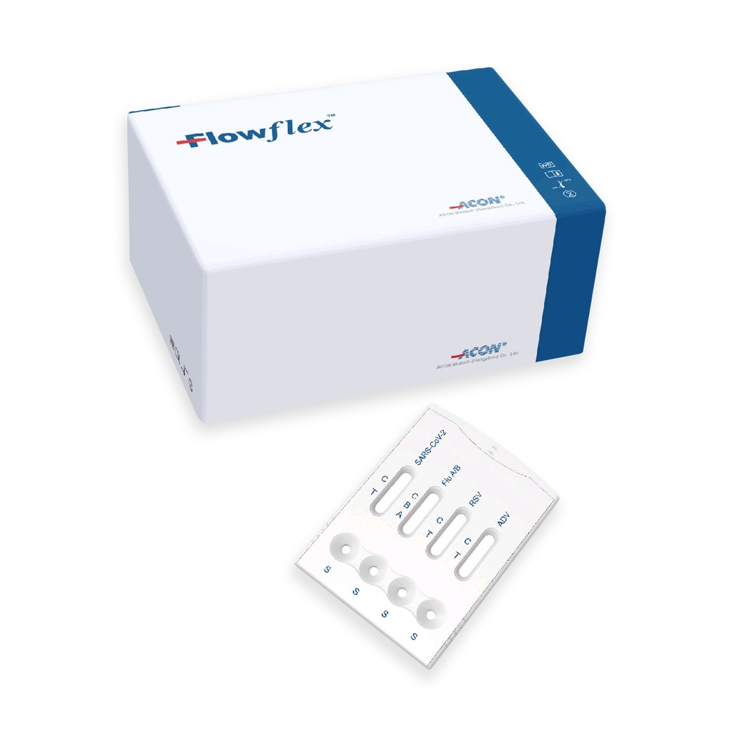 ACON Biotech Flowflex SARS-CoV-2 & Flu A/B & RSV & Adenovirus Antigen ...